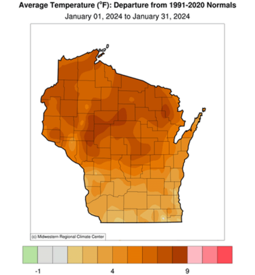 January 2024 Wisconsin Climate Summary | Wisconsin State Climatology Office