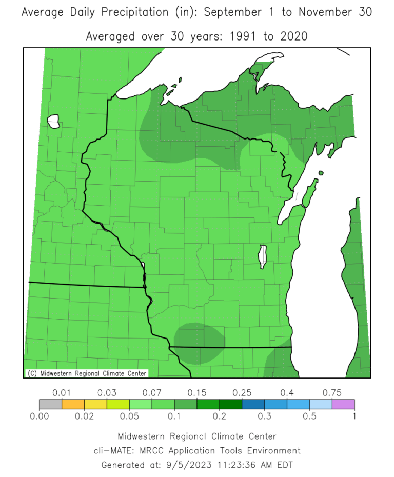 Fall Climate Data | Wisconsin State Climatology Office