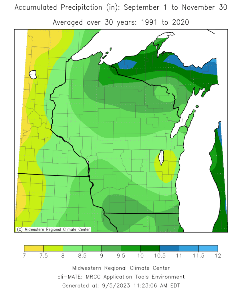 Fall Climate Data | Wisconsin State Climatology Office