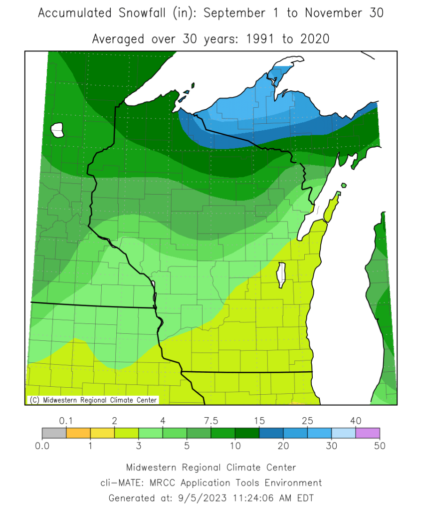 Fall Climate Data | Wisconsin State Climatology Office
