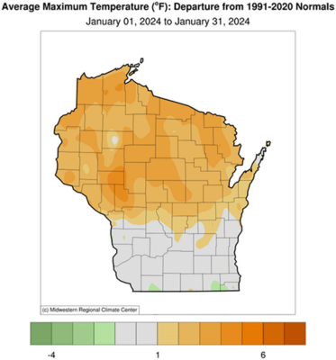 January 2024 Wisconsin Climate Summary | Wisconsin State Climatology Office