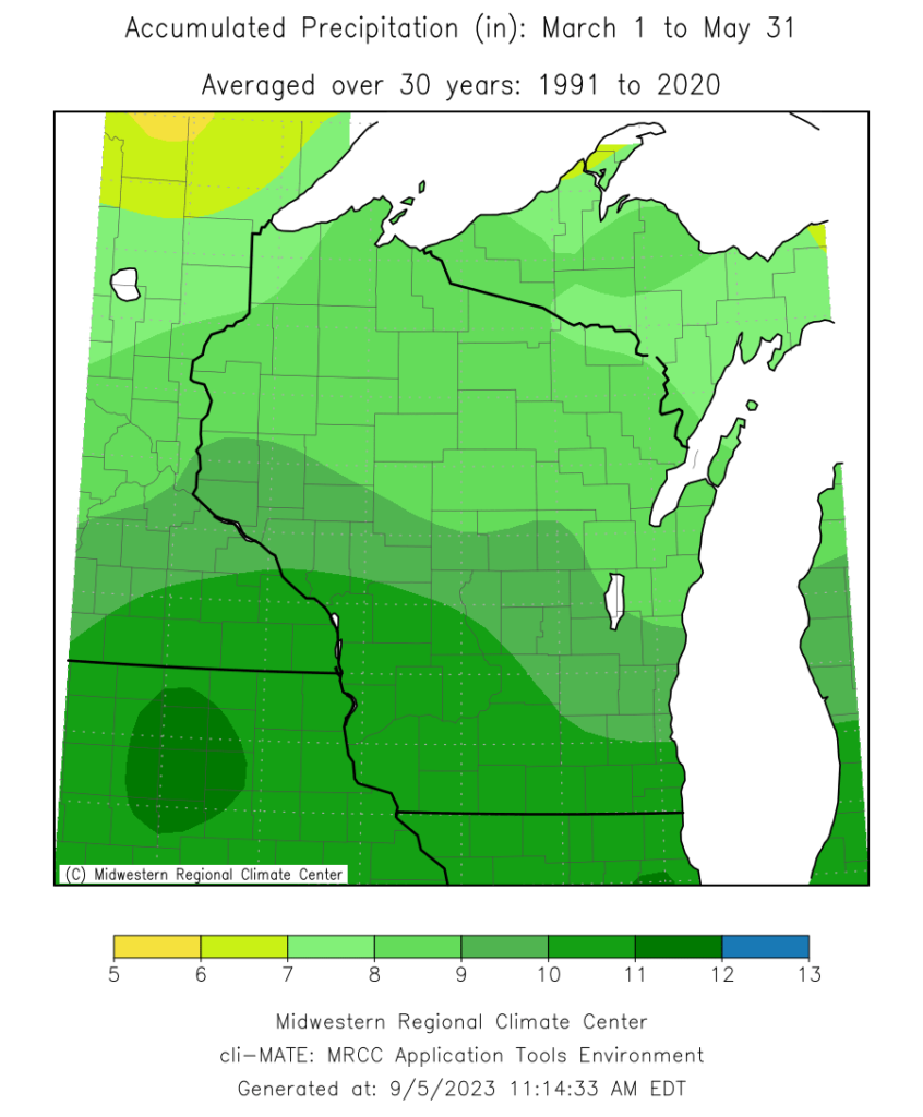 Spring Climate Data | Wisconsin State Climatology Office