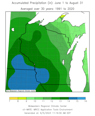 Summer Climate Data | Wisconsin State Climatology Office