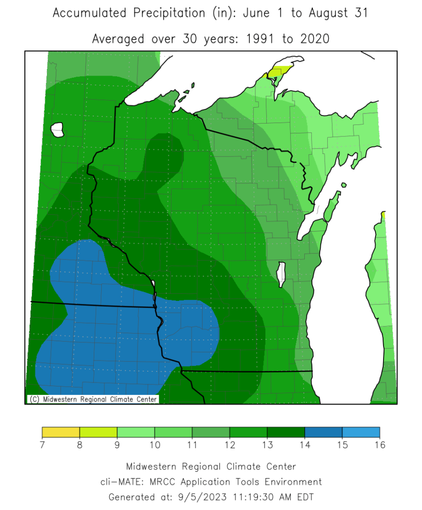 Summer Climate Data | Wisconsin State Climatology Office