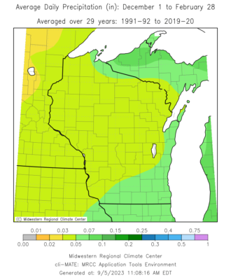 Winter Climate Data | Wisconsin State Climatology Office