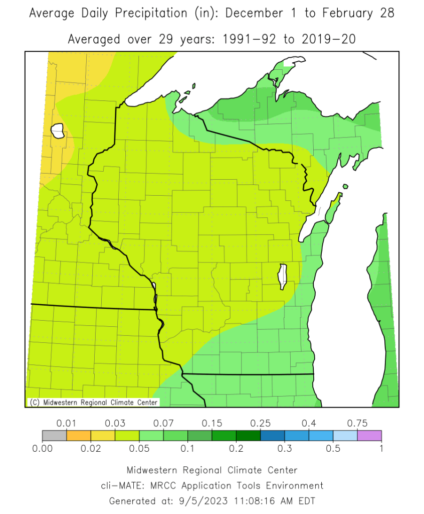 Winter Climate Data | Wisconsin State Climatology Office